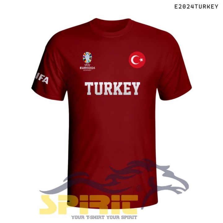 Türkiye Football Shirt UEFA Euro 2024 National Team Jersey TURKEY WORLD ...