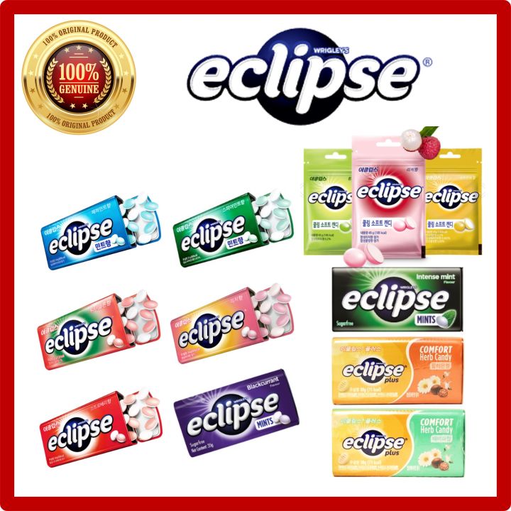 [Korea MARS] Eclipse Sugar Free Candy / Mint Spearmint Peach ...