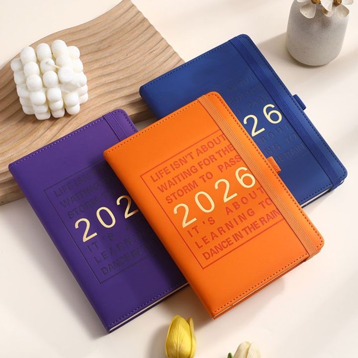 MARRIITT English 2026 Schedule Book with Calendar Efficiency Manual 365 ...