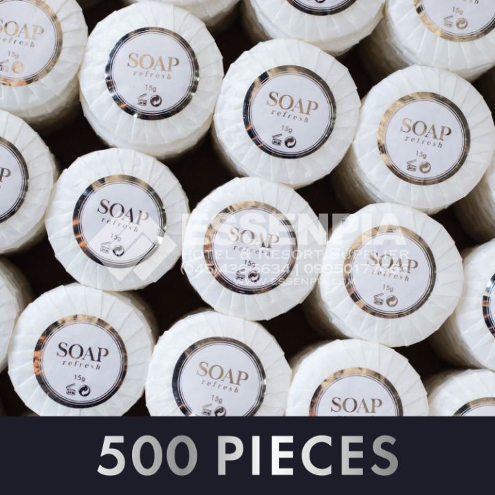 500 pcs 15 GRAMS SOAP - Hotel Disposable Mini Round Soap Hotel Soap ...