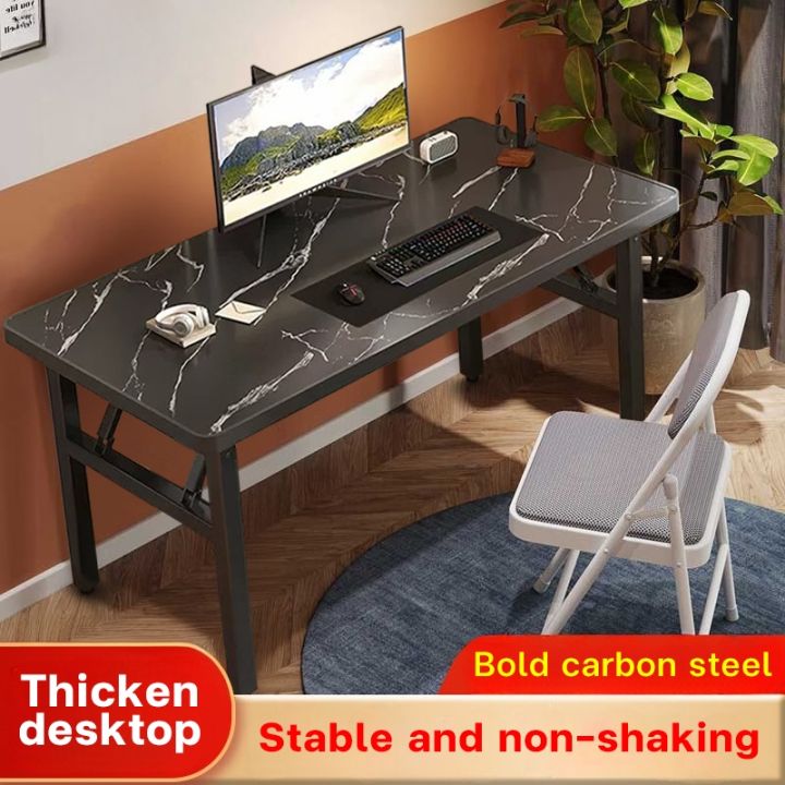 120CM Computer table Home foldable Study Desk Company Office Folding ...