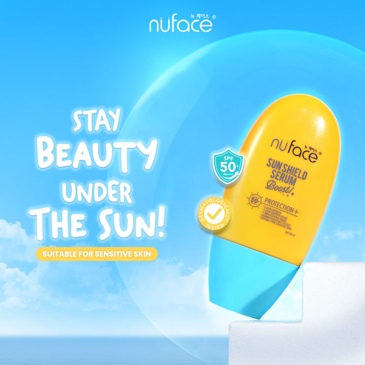 Nuface Sun Shield Serum Boost Protection SPF 50+ PA++++ 50ml Serum ...