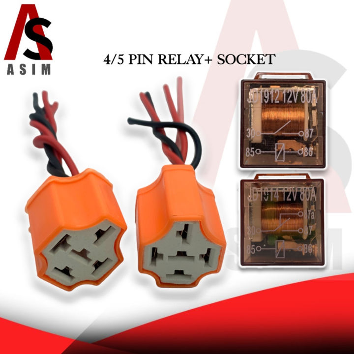 ASIM Motorcycle 12V Set Transparent Horn Mini Driving Light Relay ...