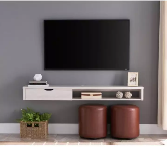 Rak TV Gantung Minimalis Modern Panjang 150 Cm Lebar 30 Cm Tinggi 20 Cm ...