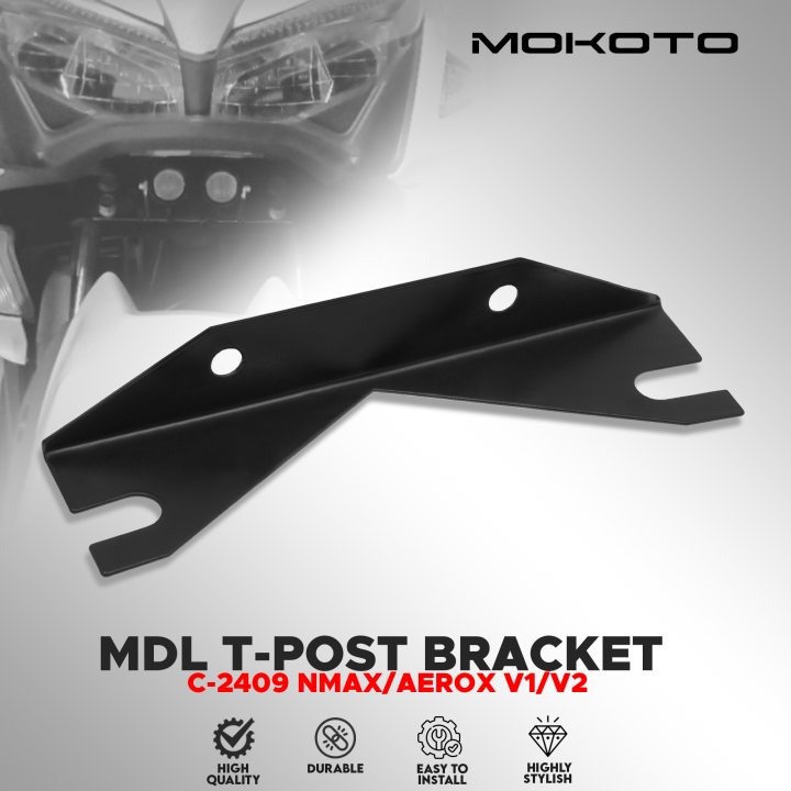 MINI DRIVING LIGHT TPOST LED BRACKET C-2409 FOR YAMAHA NMAX V1 NMAX V2 ...