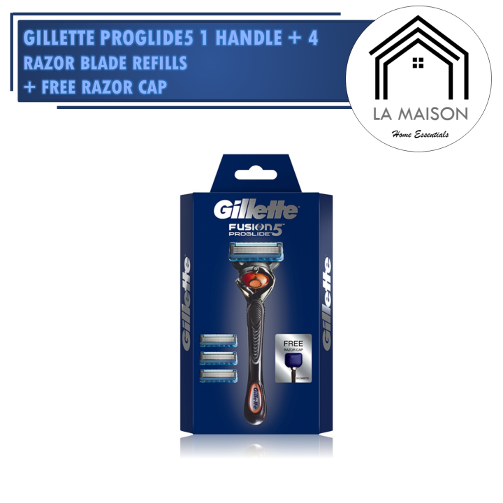 Gillette ProGlide5 - 1 Razor Handle + 4 Razor Blade Refills ...