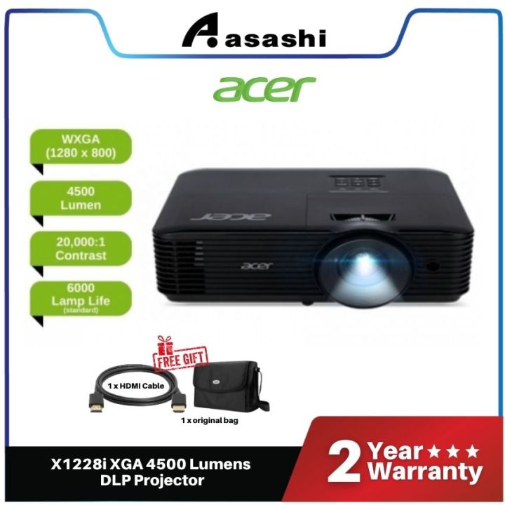 Acer X1228i XGA 4500 Lumens DLP Projector | Lazada