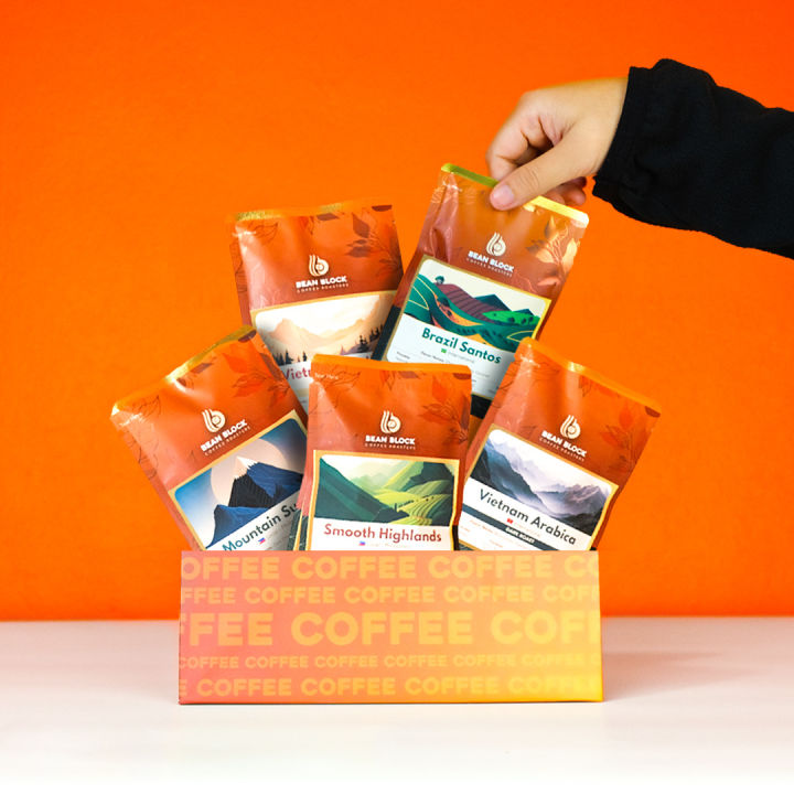 Bean Block Coffee Sampler – Freshly Roasted Premium Coffee Beans ...