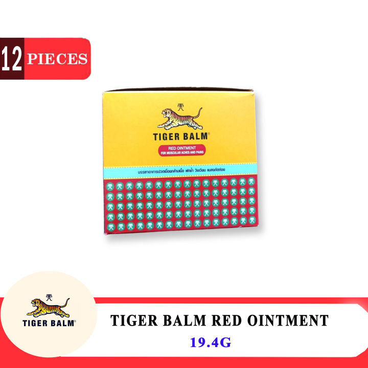 Tiger Balm Red Ointment 19.4g ( Pack of 12 ) | Lazada Singapore