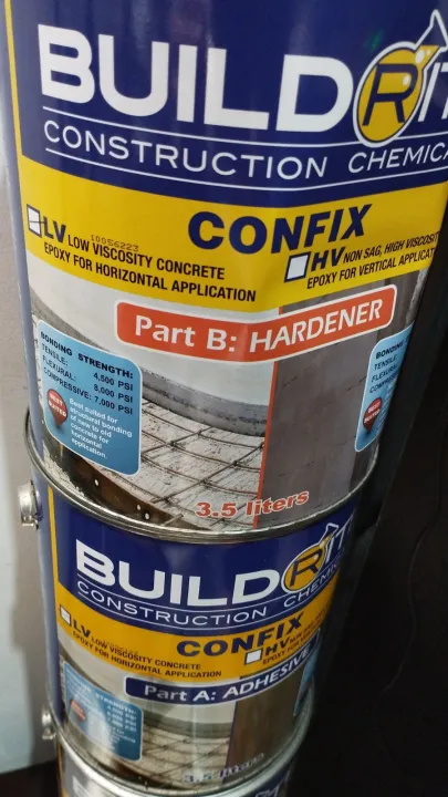 Buildrite Confix LV Low Viscosity Concrete Epoxy Gallon Set A & B | Lazada PH
