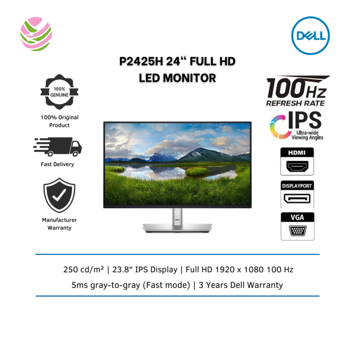 Dell P2425H 24" Full HD LED Monitor/ In-Plane Switching (IPS ...