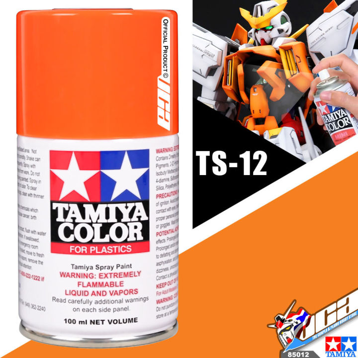 TAMIYA 85012 TS-12 ORANGE COLOR SPRAY PAINT CAN 100ML FOR PLASTIC MODEL ...