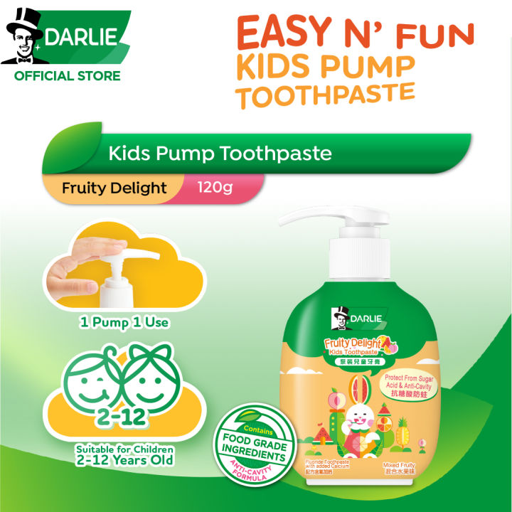 DARLIE Kids Pump Fruity Delight Toothpaste 120g | Lazada