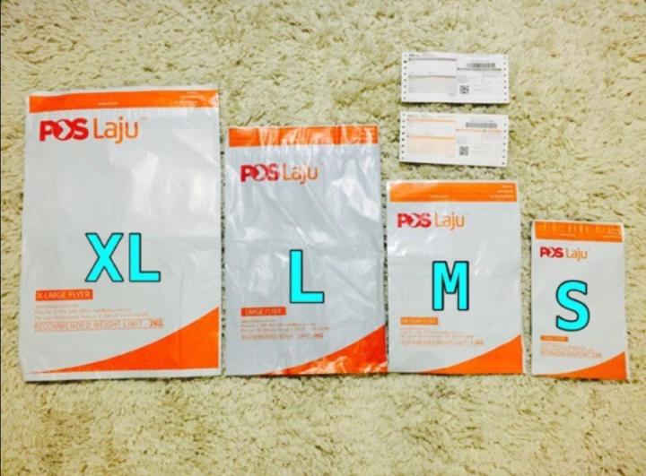[Ready stock] Malaysia Pos Laju Flyer Postage Bag,Courier Packaging Bag ...