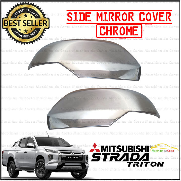 Mitsubishi Strada/Triton 2022 Side Mirror Cover Chrome | Lazada PH