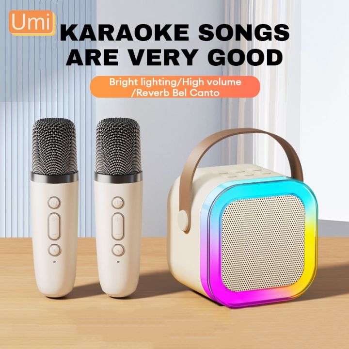 Mini K12 Karaoke Wireless Audio Speaker Bluetooth Microphone Portable Home KTV Karaoke Machine ...