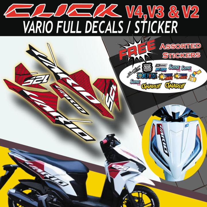 HONDA CLICK V4 & V3 CLICK VARIO FULL DECALS STICKER /HONDA CLICK ...