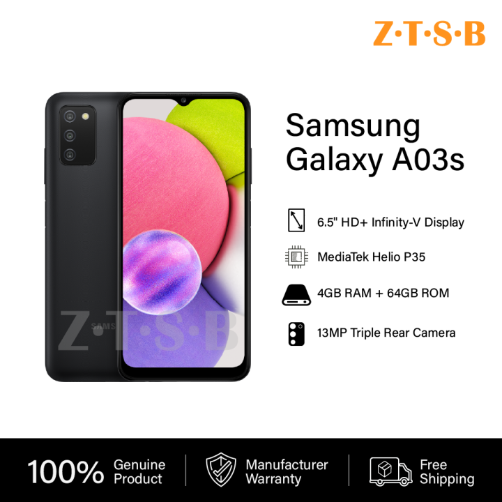 Samsung Galaxy A03s [4GB+64GB] 6.5" HD+ Android Smartphone | 5000mAh ...
