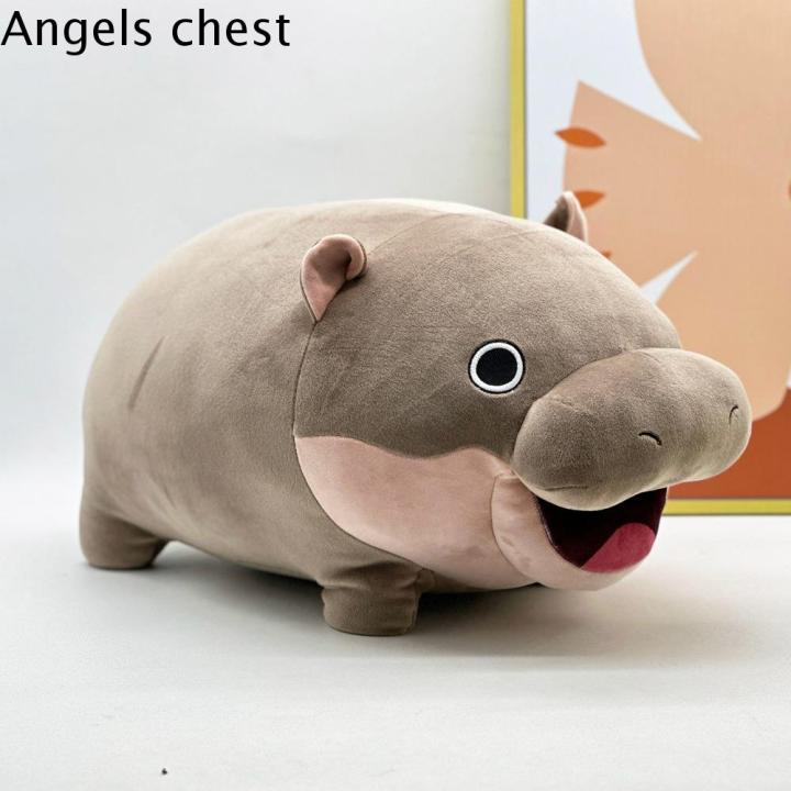 ANGELS น่ารักน่ารักๆ Moo deng Plush ของเล่น หมูเด้งดึ๋ง ท่าทางการนั่ง ...