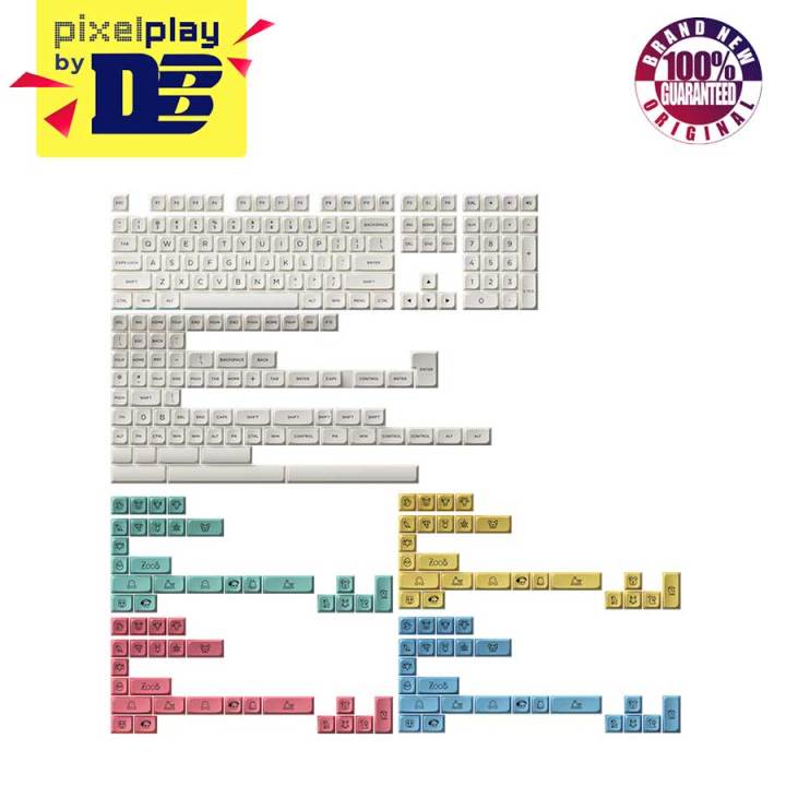 AKKO Cream PBT Keycaps Set MDA 282 Keys | Lazada PH