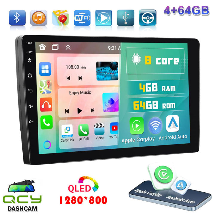 QCY TS10 [4+64G] 10 inches IPS Screen 8 Core DSP 360 View Camera ...