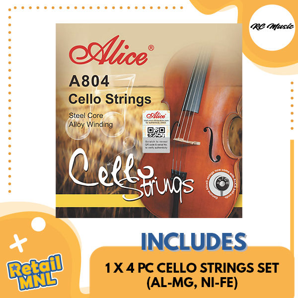 Retailmnl Alice A804 Mellow Timbre Advanced Cello Strings Music ...