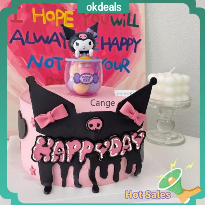 OKDEALS Happy Birthday Decoration Kuromi Cake Topper Acrylic Kuromi ...