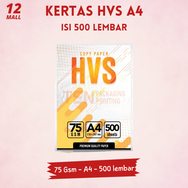 Kertas HVS A4 75gsm 500 lembar / HVS A4 Termurah (Harga per Rim ...