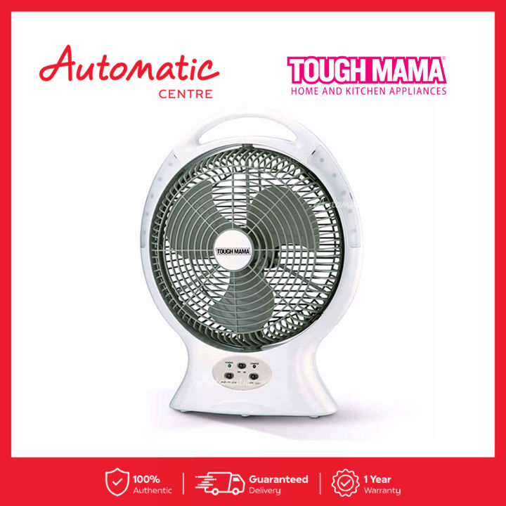 Tough Mama NTM2612 12-inch Rechargeable Box Fan with LED Light | Lazada PH