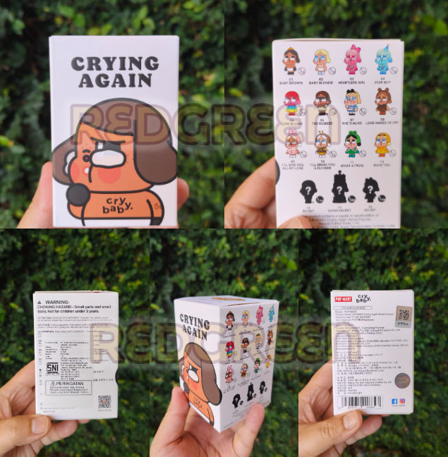maianan anak figure koleksi 100% Popmart Original Cry Baby Crying Again ...