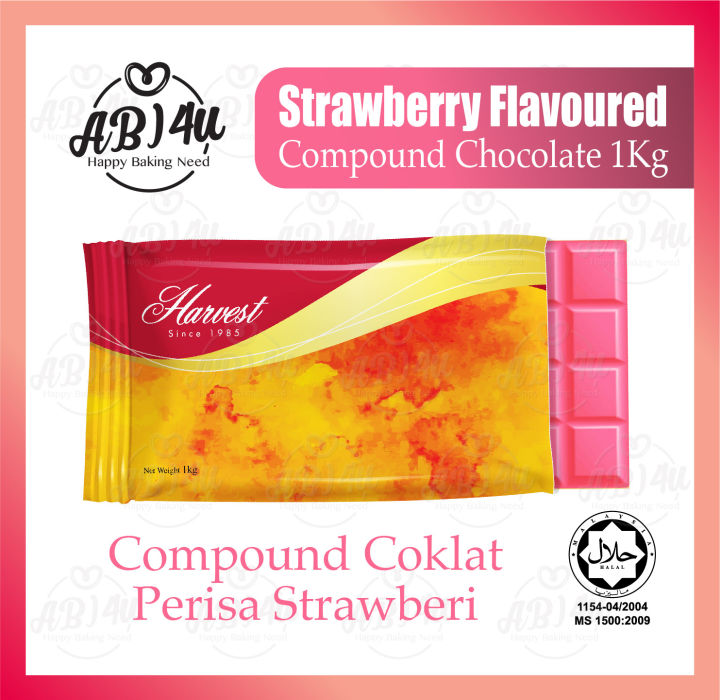 Strawberry Flavoured Chocolate Compound 1 Kg | Lazada