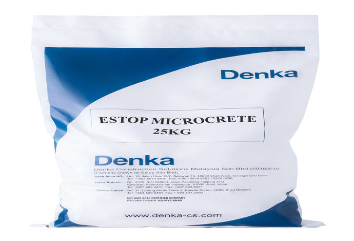 (DENKA) ESTOP MICROCRETE (25KG) High Performance Micro Concrete | Lazada