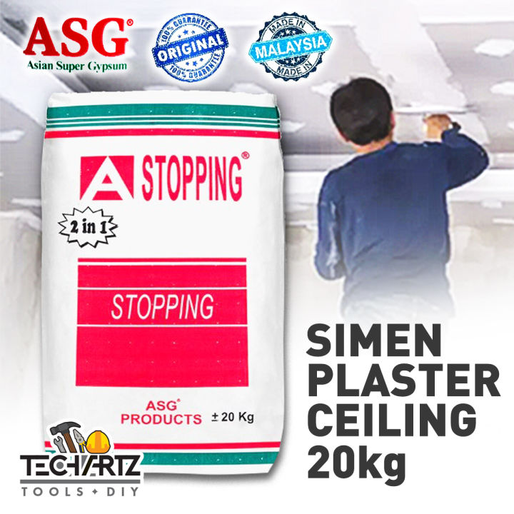 ASG Stopping Compound / Simen Plaster Ceiling 20kg | Lazada