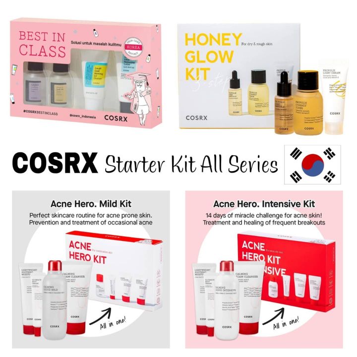 COSRX Starter Kit | Best In Class | AC Collection Acne Hero | Honey ...