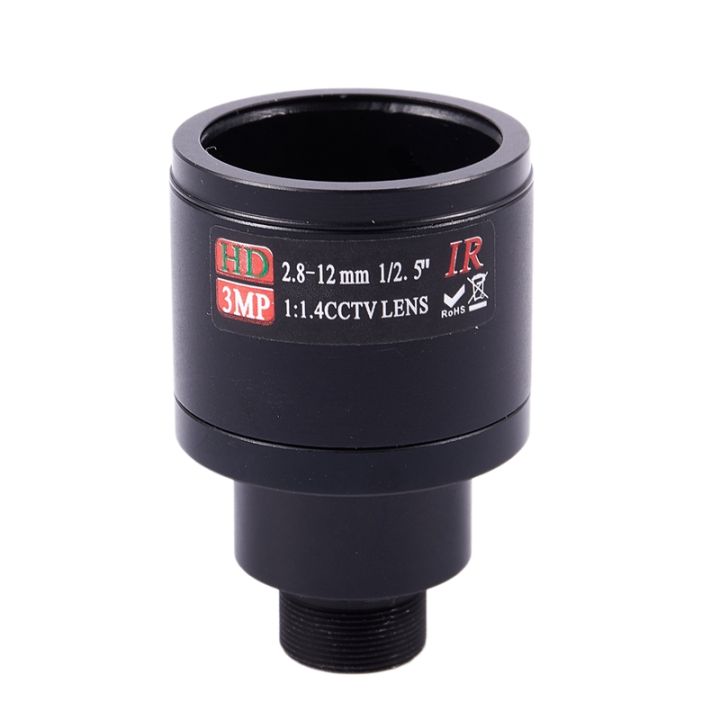 HD CCTV Lens 3.0MP M12 2.8-12mm Varifocal cctv IR HD Lens,F1.4,manual ...