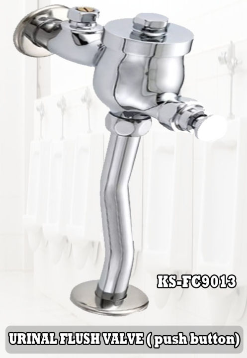 High Quality Toilet brass push button urinal flush valve with polished ...