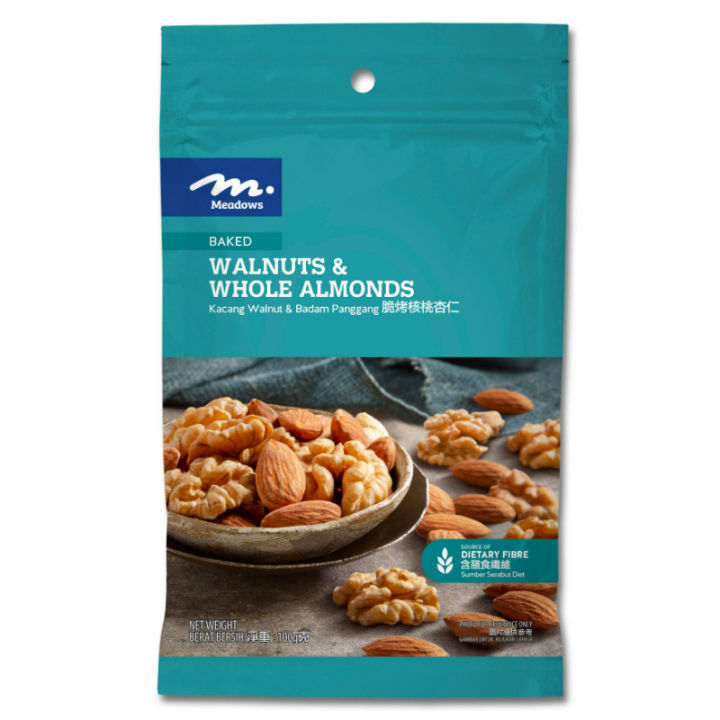 Meadows Baked Walnuts and Whole Almonds 100g | Lazada PH