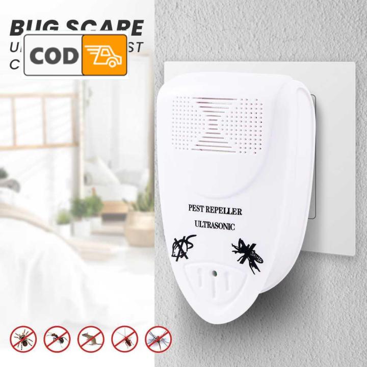 Pengusir Serangga Pest Control Ultrasonic Usir Tikus Kecoa Lalat Nyamuk ...