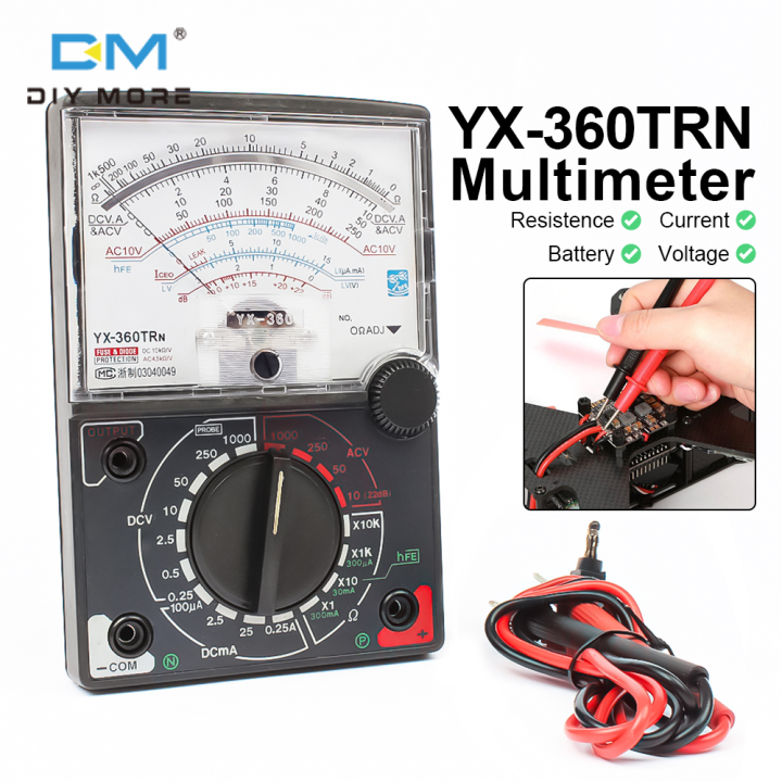 diymore YX-360 TRN / TRE-L ตัวชี้มัลติมิเตอร์แอมป์มิเตอร์โวลต์มิเตอร์ ...