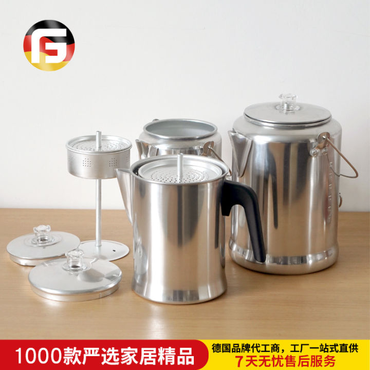 Aluminum steaming maker, 9-cup American distilled extraction coffee ...