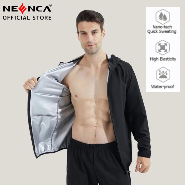 NEENCA Sauna Suit for Men Fitness, Sauna Jacket for Workout, Men Gym ...