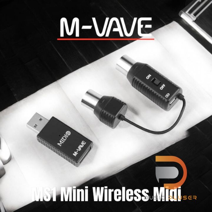M-VAVE MS1 Mini Wireless Midi ระบบส่งสัญญาณไร้สาย ขนาดเล็ก ระบบ MIDI อะ ...