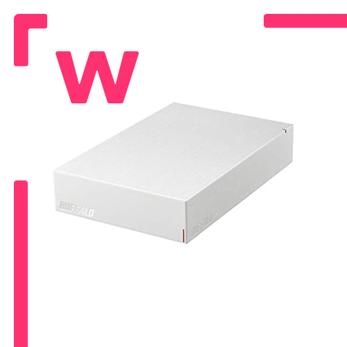 Buffalo USB3.2 (Gen.1) compatible external HDD 2TB White HD-LE2U3-WB ...