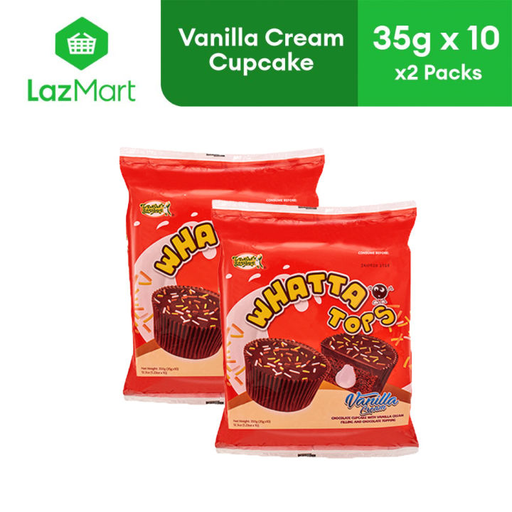 Lemon Square Whatta Tops Vanilla Cream 35g x 10 - Pack of 2 | Lazada PH
