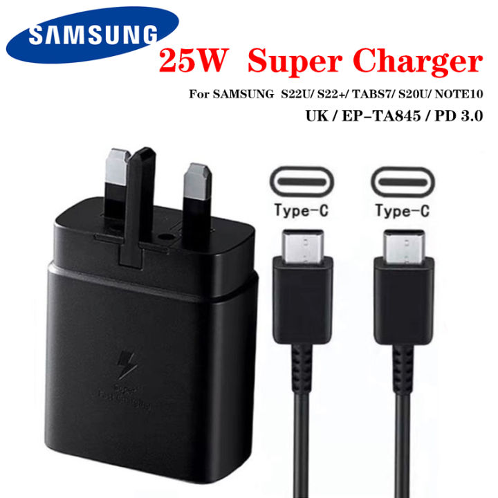 Original Samsung 25W Travel Adapter 3A Super Fast Charging PD 3.0 Fast ...