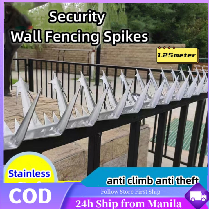 Wall spike fence anti theft 1.25meter stainless steel Galvanized large ...