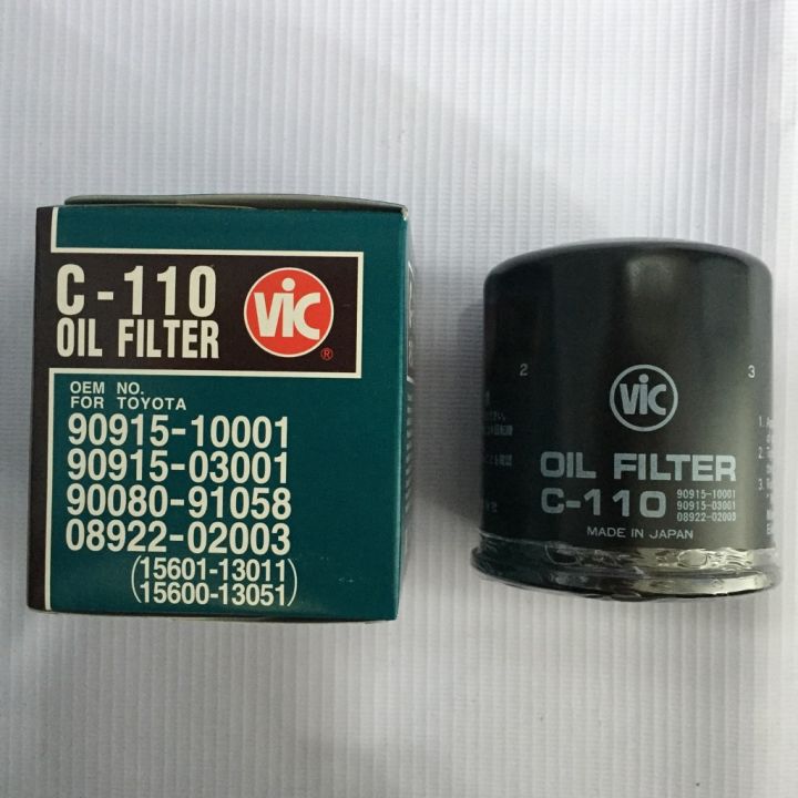 ORIGINAL/GENUINE VIC OIL FILTER C-110 FOR 4AFE/7AFE/1ZZ/3ZZ/1NZ/2NZ ...