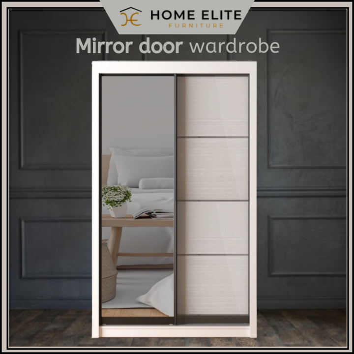 HOME ELITE Sliding Doors Bedroom Wardrobe Home Living Furniture Almari ...
