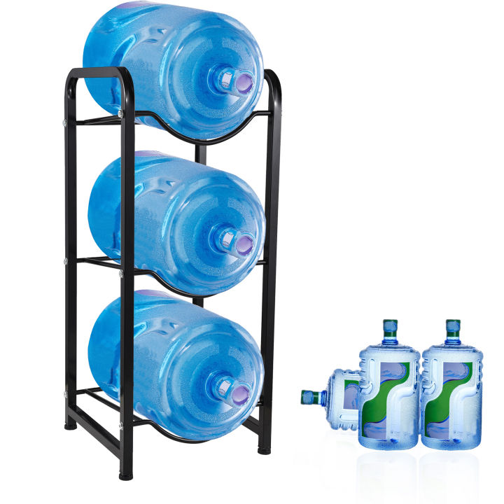 5 Gallon Water Bottle Holder Rack - 3-Tier Storage Solution for Water ...