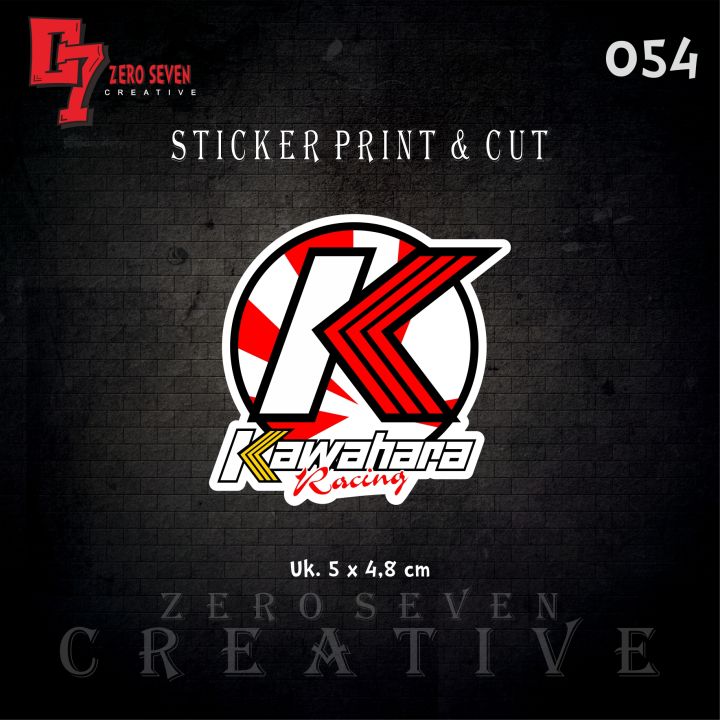 STIKER LOGO KAWAHARA / STIKER RACING / STIKER MOTOR / STIKER AESTHETIC ...